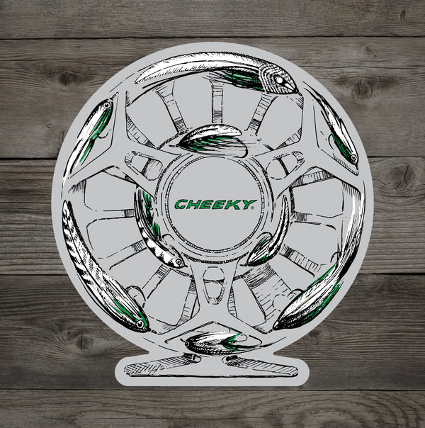 Represent Cheeky Style with a Die Cut Sticker - Cheeky Fishing